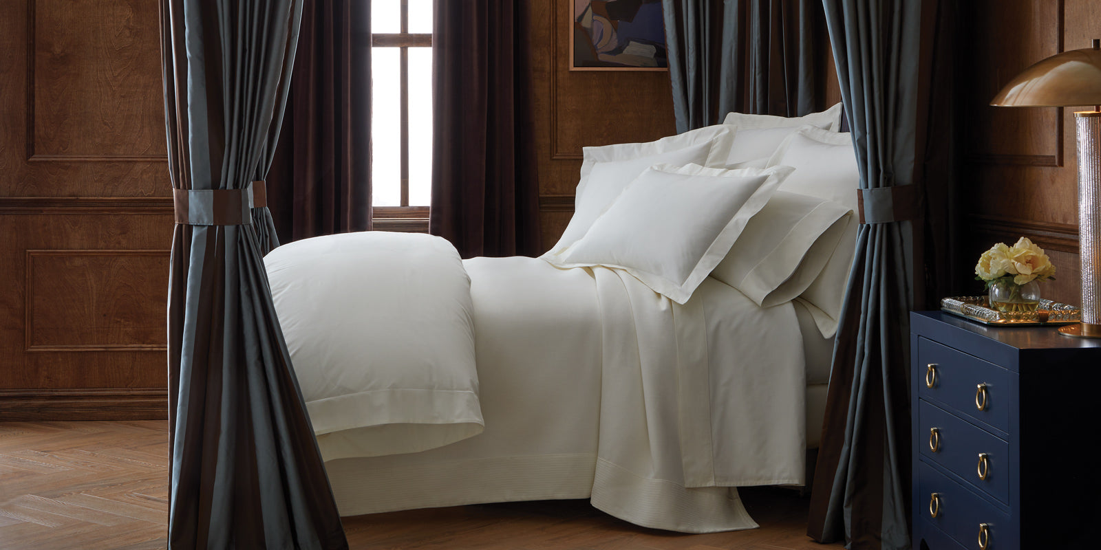 Cream Bedding Collection For A Serene Bedroom | Peacock Alley