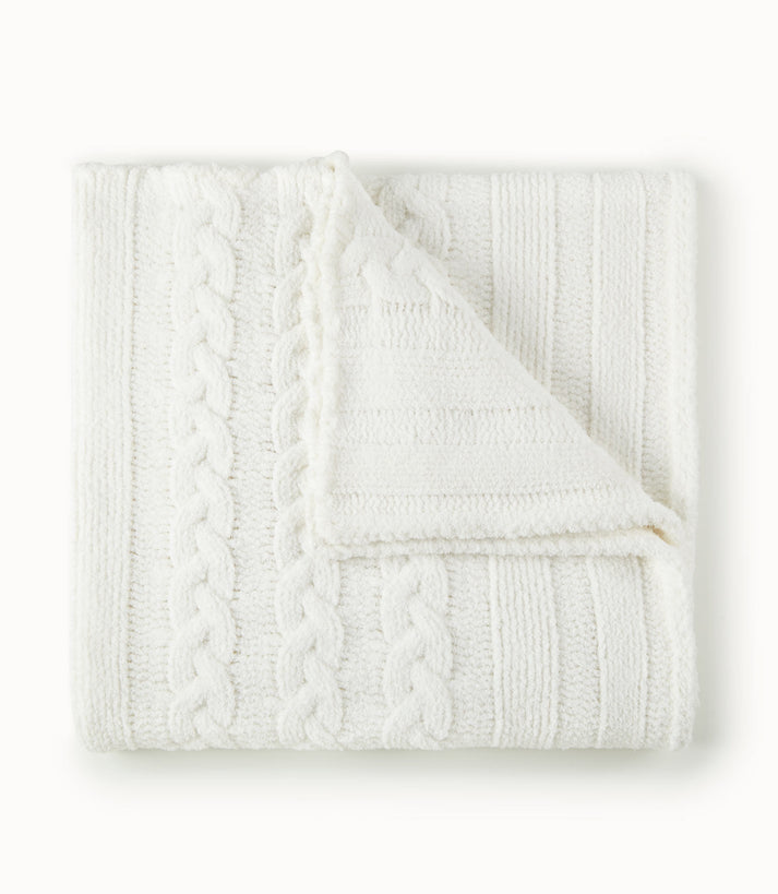 Cozy Knit Throw Blanket | Peacock Alley
