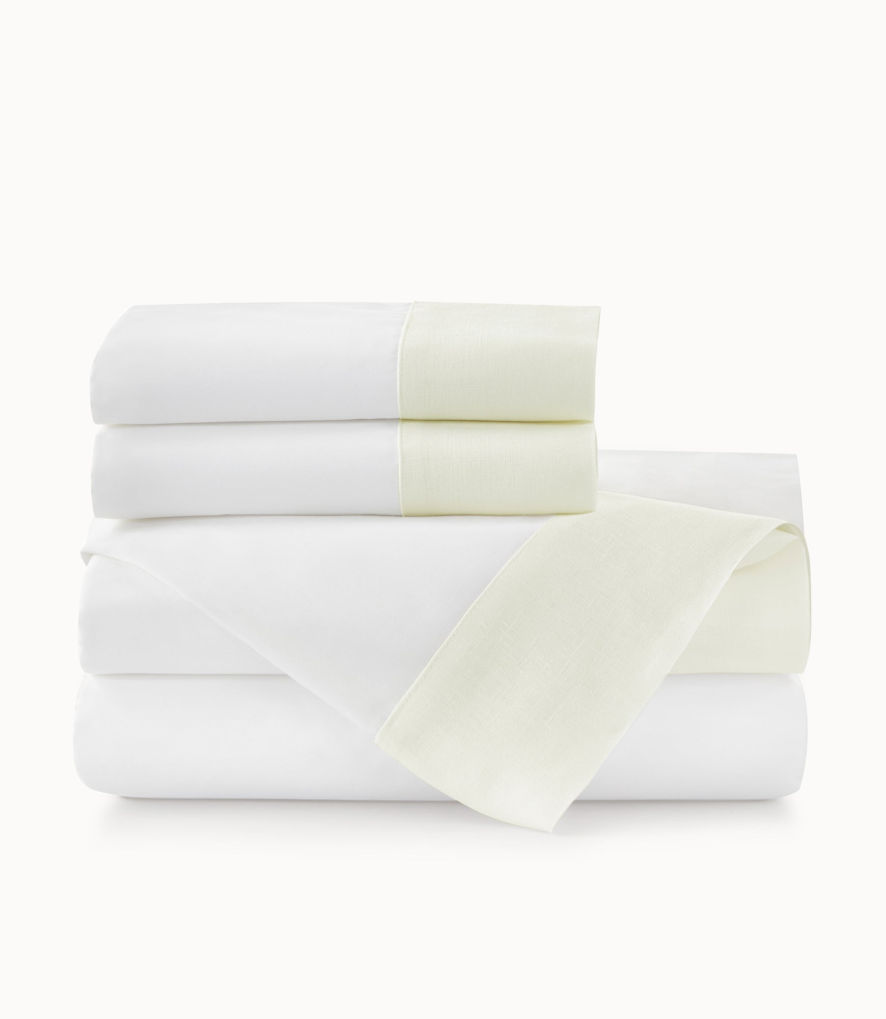 Mandalay Linen Cuff Sheet Set | Peacock Alley